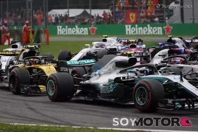 Sortida del GP d'Itàlia de F1 2018