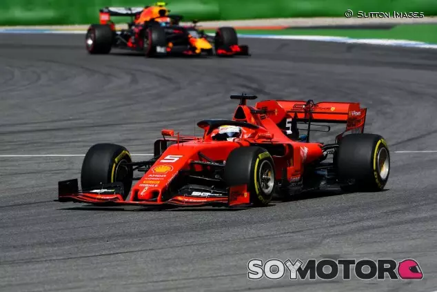 Sebastian Vettel by die Duitse GP F1 2019 - SoyMotor