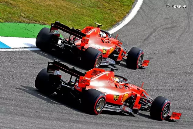 Charles Leclerc i Sebastian Vettel na VN Njemačke F1 2019. - SoyMotor