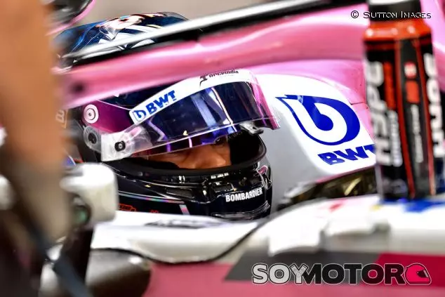 Lance Stroll, nrog VJM11 ntawm Yas Marina