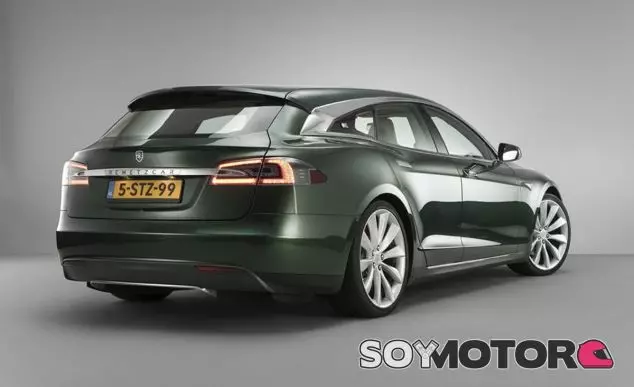 Kani waa Tesla Model S Shooting Brake ee uu sameeyay Niels van Roij Desing ee Amsterdam - SoyMotor