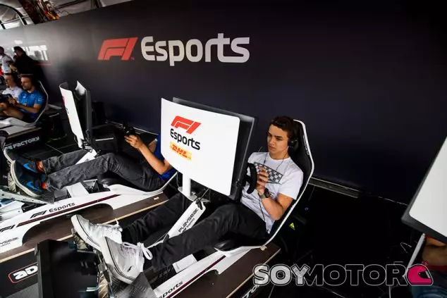 Lando Norris v Barceloně