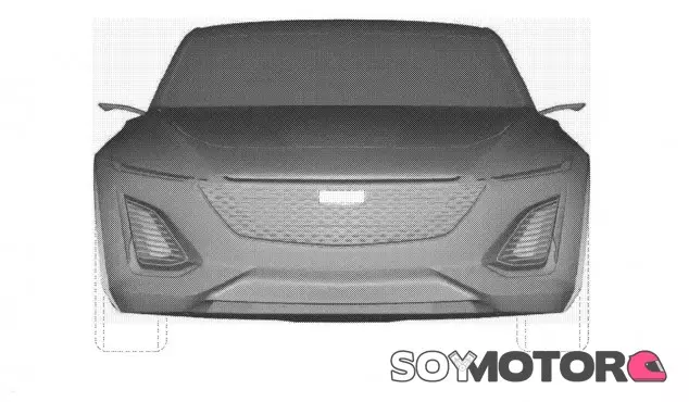 Figure of the patent that shows the front of this Cadillac Coupé - SoyMotor