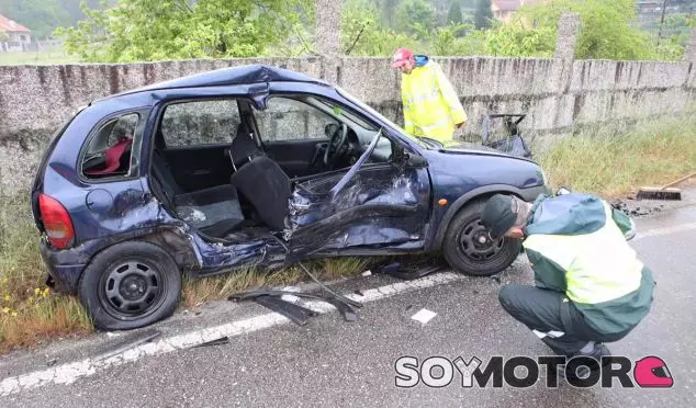 Acidente ocorrido nas estradas espanholas durante o último fim de semana - SoyMotor