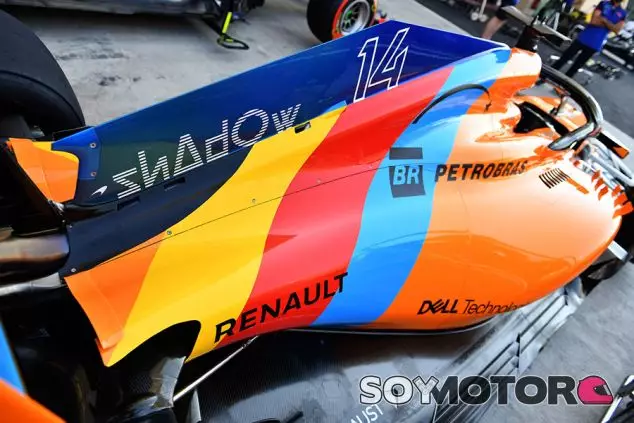 MCL33 sérútgáfan sem Alonso gerir sinn síðasta F1 GP með