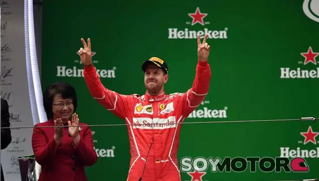 Tweede positie voor Vettel in China: