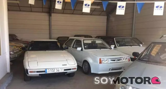 An abandoned Lada dealership in France