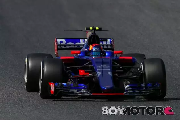 Sainz op het Circuit de Barcelona-Catalunya