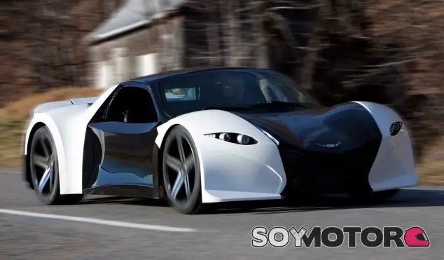 Die Tomahawk het vier elektriese motors wat aangedryf word deur 'n 100 kWh-battery - SoyMotor