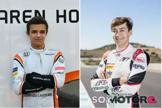 Lando Norris ak George Russell