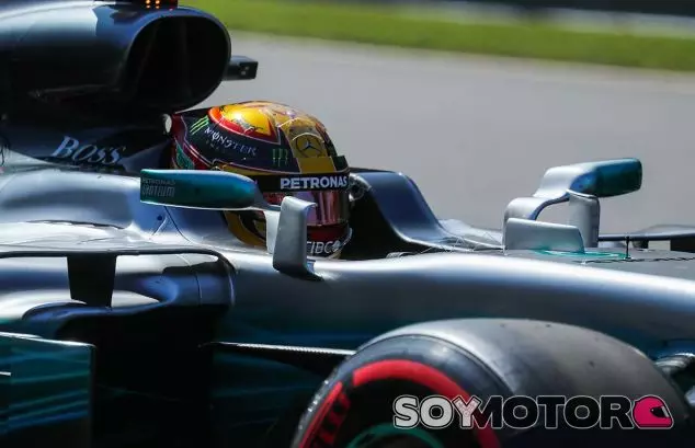 Lewis Hamilton ao amin'ny Monza