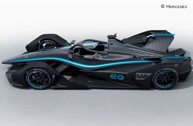 Gipresentar sa Mercedes ang prototype niini alang sa Formula E