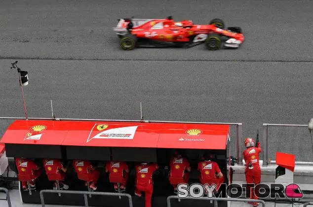 Sebastian Vettel di Sepang