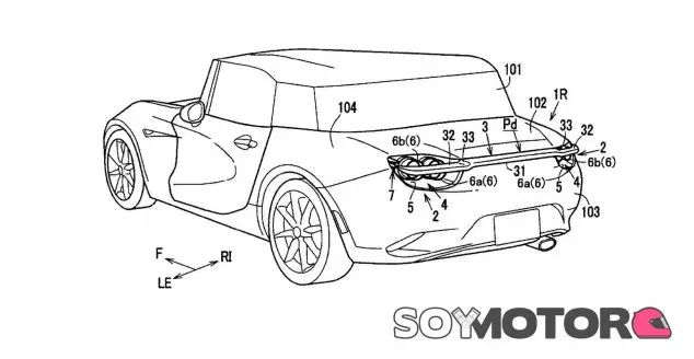 Mazda ສິດທິບັດ spoiler