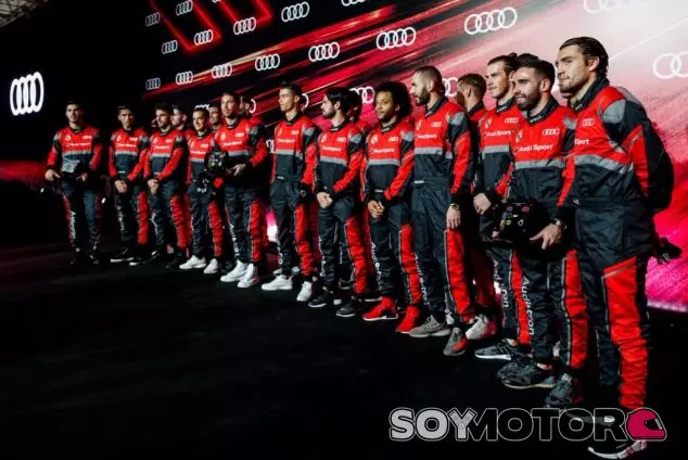 Faigheann imreoirí Real Madrid a Audi nua