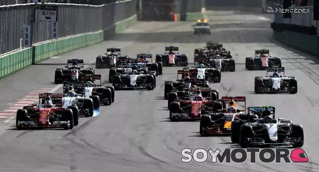 Start vum Aserbaidschan Grand Prix - LaF1