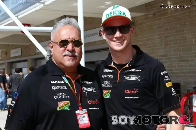 Vijay Mallya sy Nico Hulkenberg - LaF1