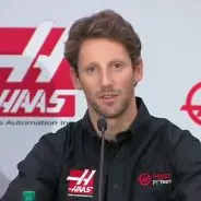 Romain Grosjean in seiner Präsentation mit Haas F1 - LaF1