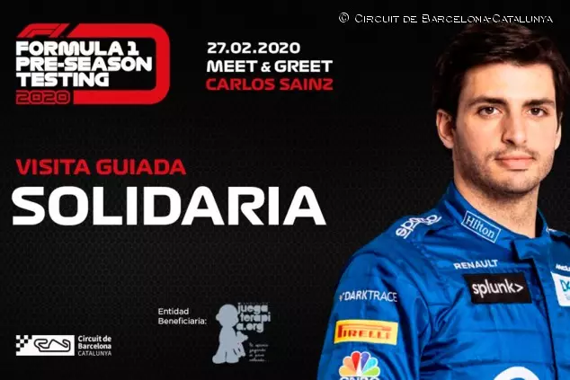 Sainz, protagonista sa usa ka charity event niadtong Pebrero 27 sa Circuit