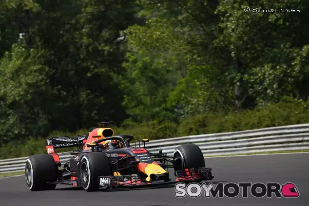 Daniel Ricciardo na Hungaroringu