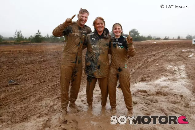 Johan Kristoffersson, Nico Rosberg e Molly Taylor