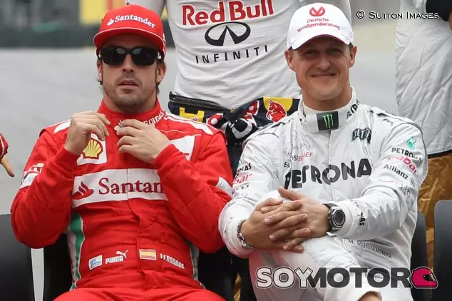 Nahinumdom si Rosberg kang Schumacher sa adaptasyon ni Alonso