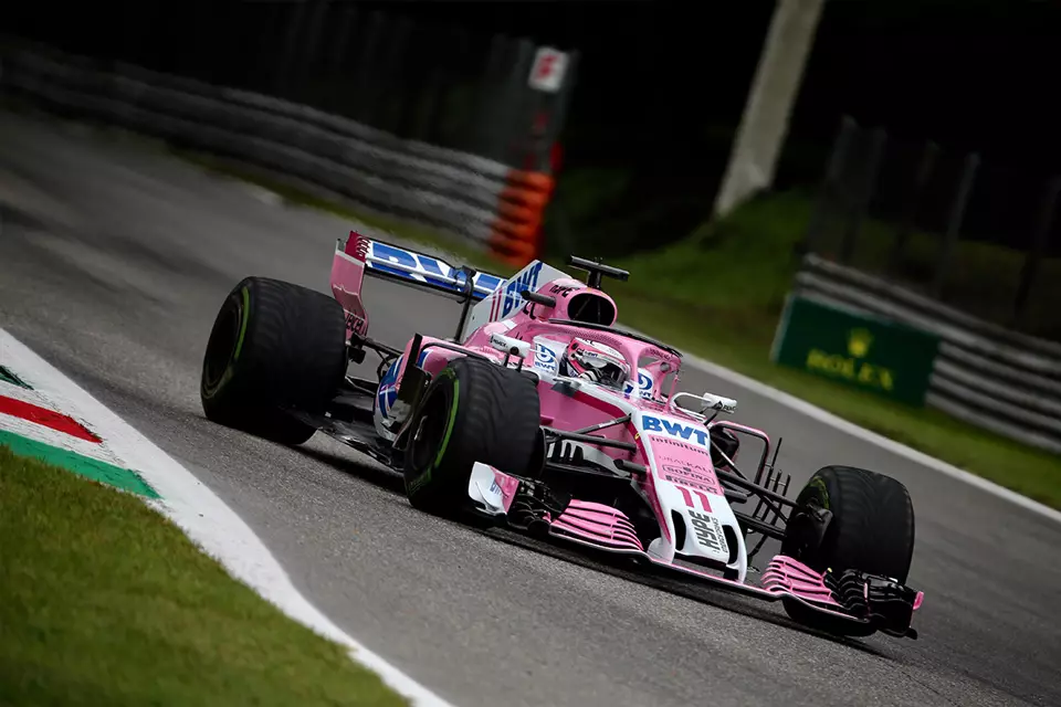 Force India at the Italian GP F1 2018: Friday