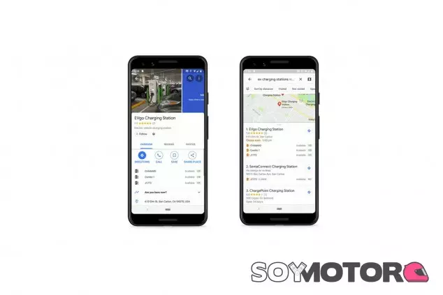 Google Maps แสดงจุดชาร์จแบบเรียลไทม์