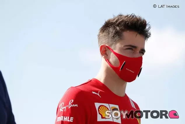 Charles Leclerc yn y Meddyg Teulu F1 Abu Dhabi 2020