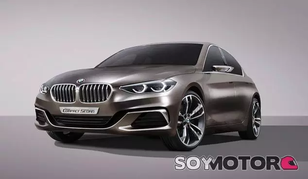 Útlit þessa BMW Concept Compact Sedan er mjög nálægt framleiðslu - SoyMotor