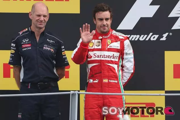 Adrian Newey i Fernando Alonso a Monza