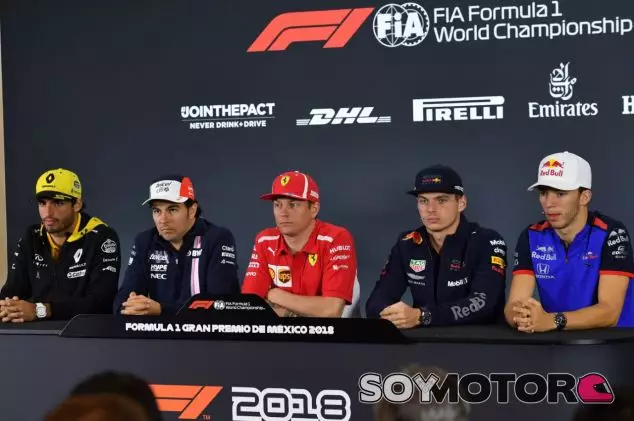 I-Sainz, i-Pérez, i-Räikkönen Verstappen ne-Gasly - SoyMotor.com