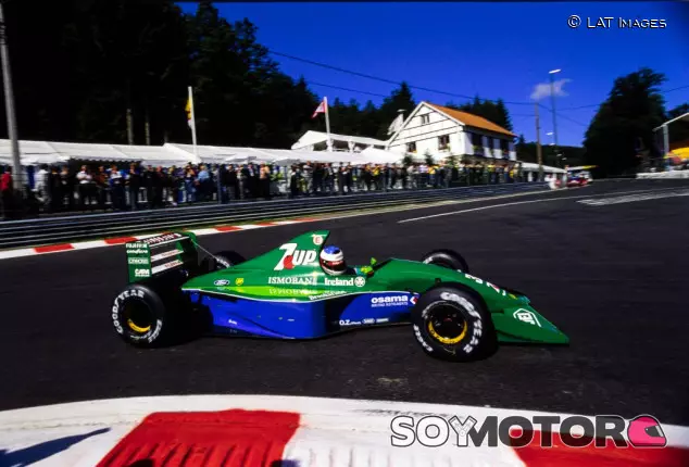 Jordan 191 som Schumacher debuterade med, till salu för 1,45 miljoner euro