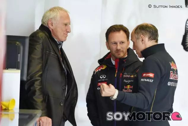 Dietrich Mateschitz, Christian Horner and Franz Tost