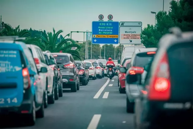 Barcelona är den stad med flest trafikstockningar i Spanien