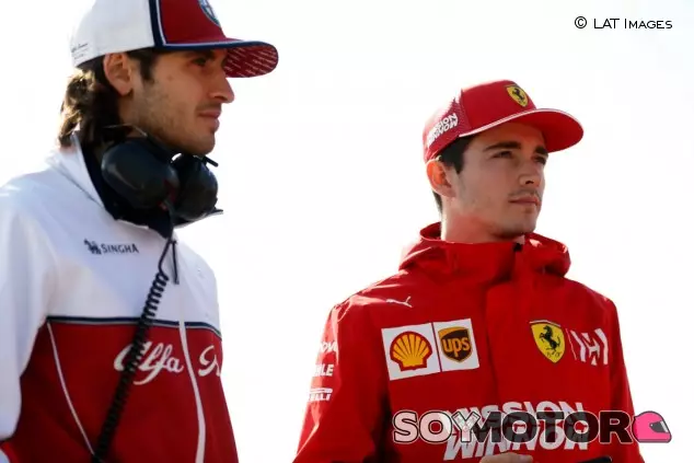 Antonio Giovinazzi and Charles Leclerc in 2019