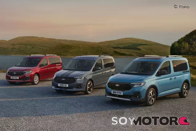 Ford Tourneo Connect 2022: mae gefell minivan y Volkswagen Caddy yma
