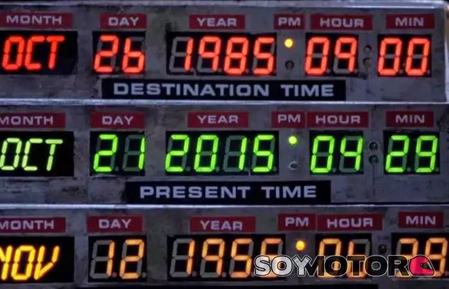 အောက်တိုဘာလ 21 ရက် 2015 ခုနှစ်၊ 'Back to the future' သည် ပစ္စုပ္ပန်ဖြစ်နေပြီ - SoyMotor