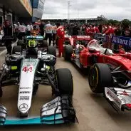 Single-Seater am Parc Fermé zu Silverstone - LaF1