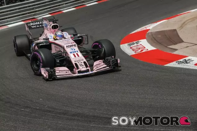 Force India no GP de F1 de Mónaco 2017: xoves