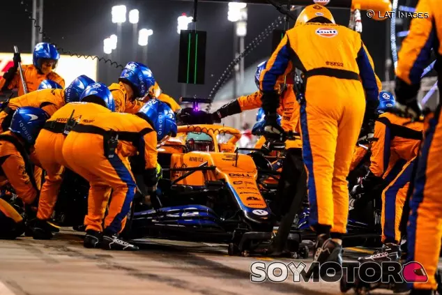 Ricciardo pit stop i Bahrain