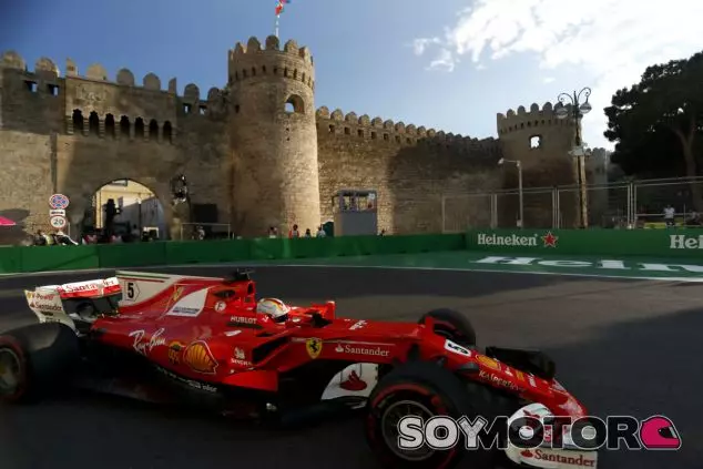 Ferrari a 2017-es Azerbajdzsán GP F1-en: péntek