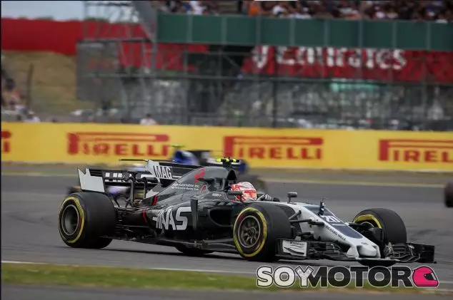 Haas no GP de Gran Bretaña F1 2017: domingo