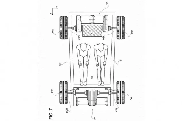 Patent yolembedwa ndi Ferrari