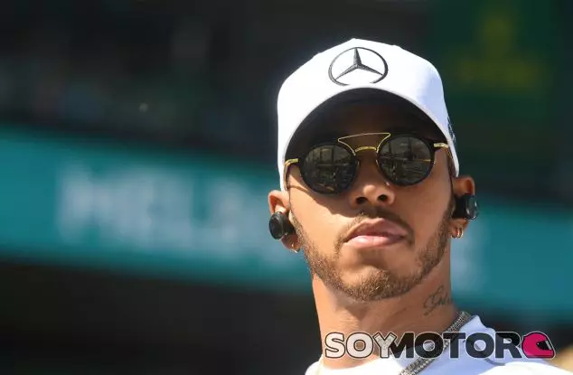 Lewis Hamilton in Australië