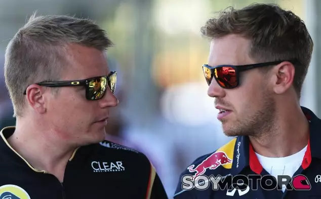 Kimi Raikkonen da Sebastian Vettel a Hungaroring