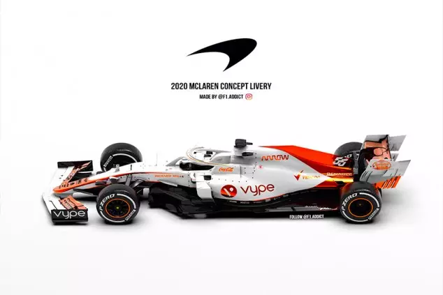 O jei McLaren MCL35 būtų baltas?