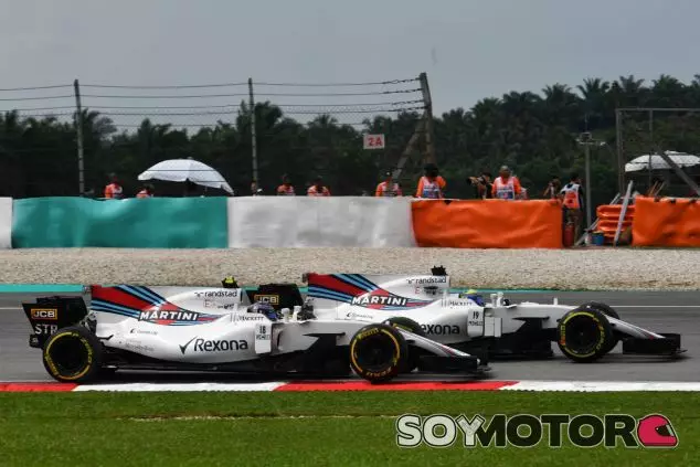 Stroll en Massa tijdens de GP van Maleisië