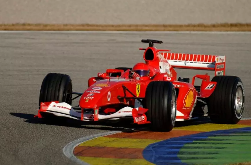 11 ár í dag Valentino Rossi prófaði Ferrari í Valencia