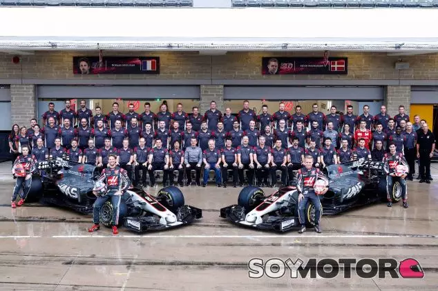 Formaasje fan it Haas-team yn Austin - SoyMotor.com